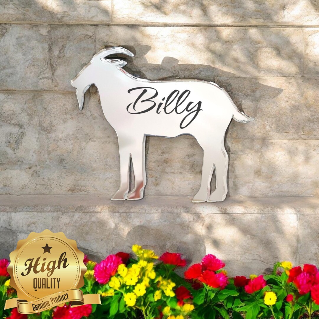 Goat Shaped Mirrors (garden or Indoor Mirrors), Custom Colours, Sizes ...