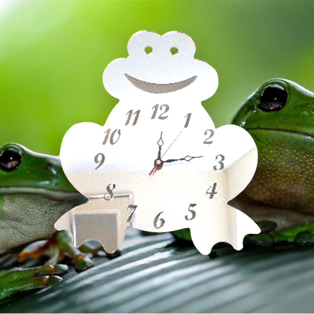 Frog Shaped Clocks Many Colour Mirrors and Solid Colour Choices ...