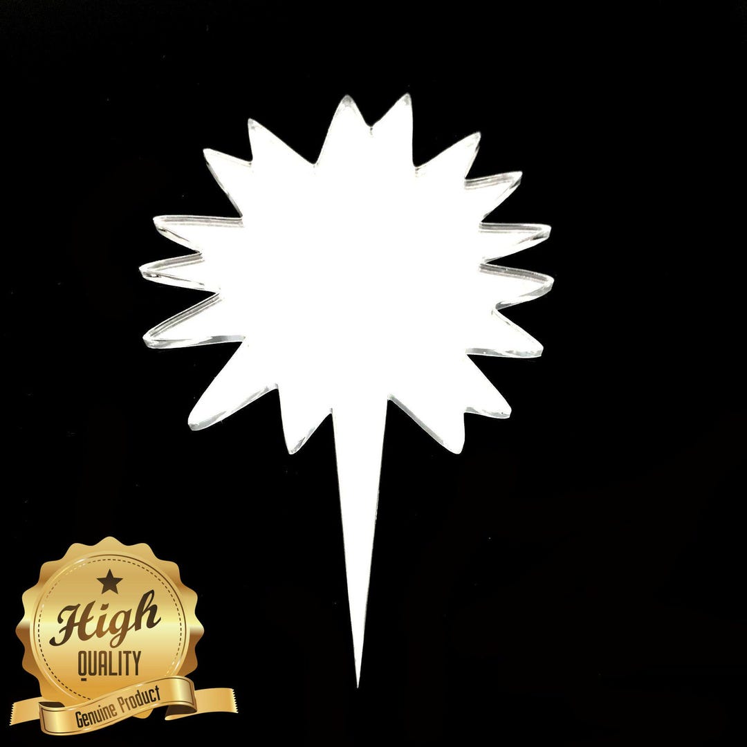 Pow Shaped Cake Toppers & Cup Cake Toppers - Several Colour Options ...