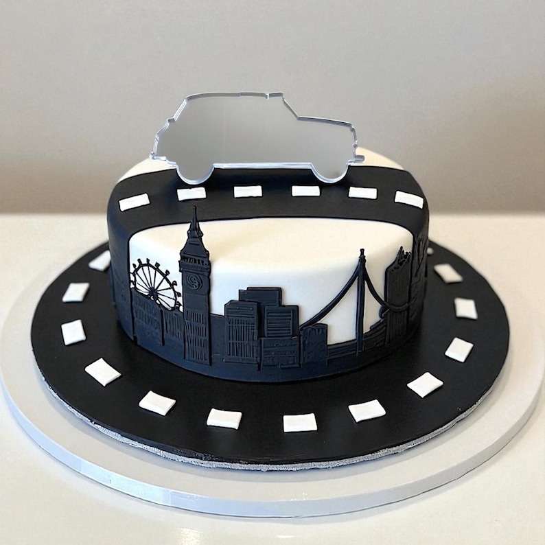 Black Taxi Cab Cake Topper: London Cab Car Cupcake Decoratio - Etsy