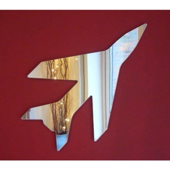 Jet Plane Shaped Mirrors Bespoke Shapes Made - Etsy
