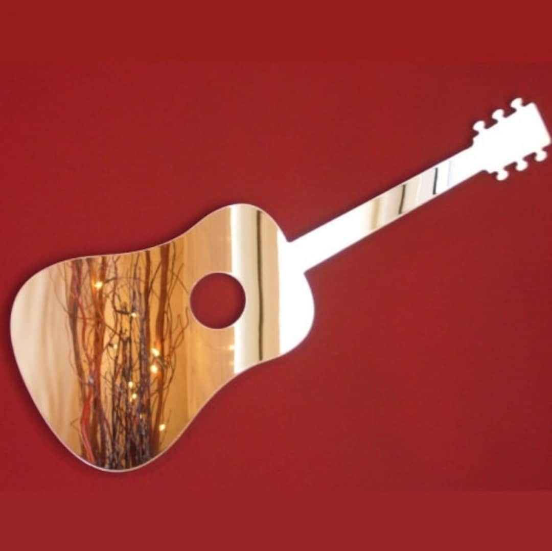 Acoustic Guitar Shaped Mirrors, Custom Size, Shape, Colour and ...