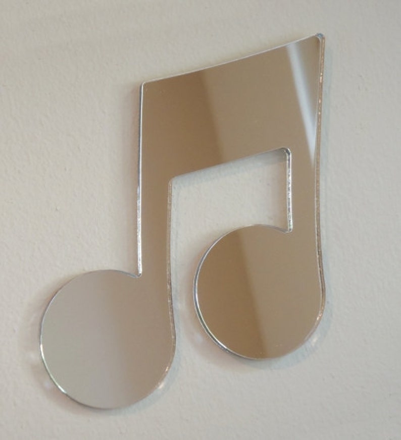 Quaver Musical Notes Shaped Mirrors 5 Sizes Available. | Etsy