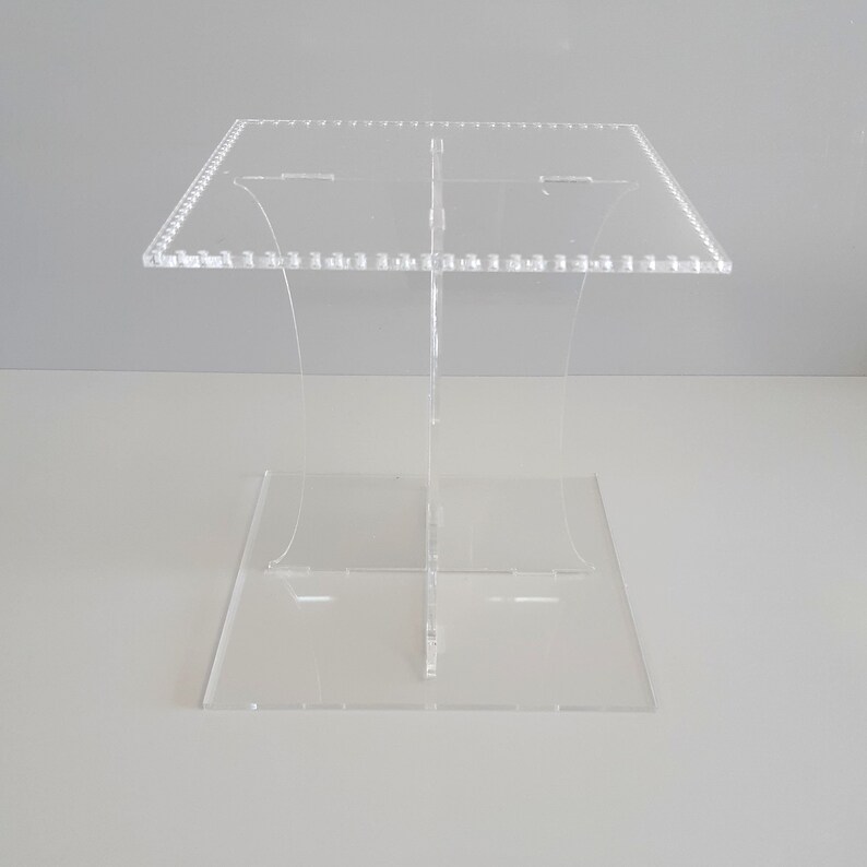 Square Acrylic Wedding/party Cake Stand for Use With Crystals | Etsy