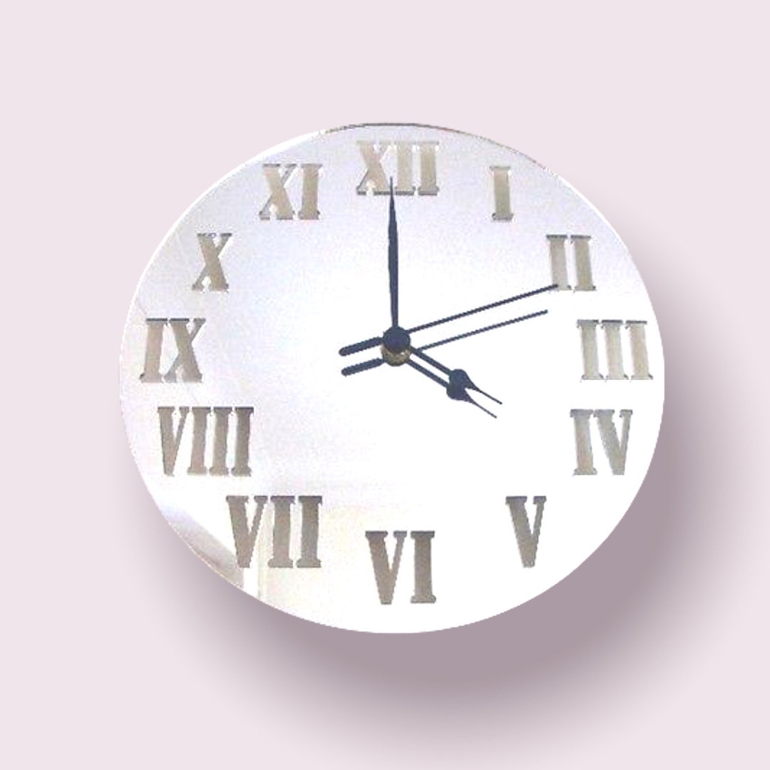 Roman Numerals Round Shaped Clocks Many Colour Mirrors and Solid Colour ...