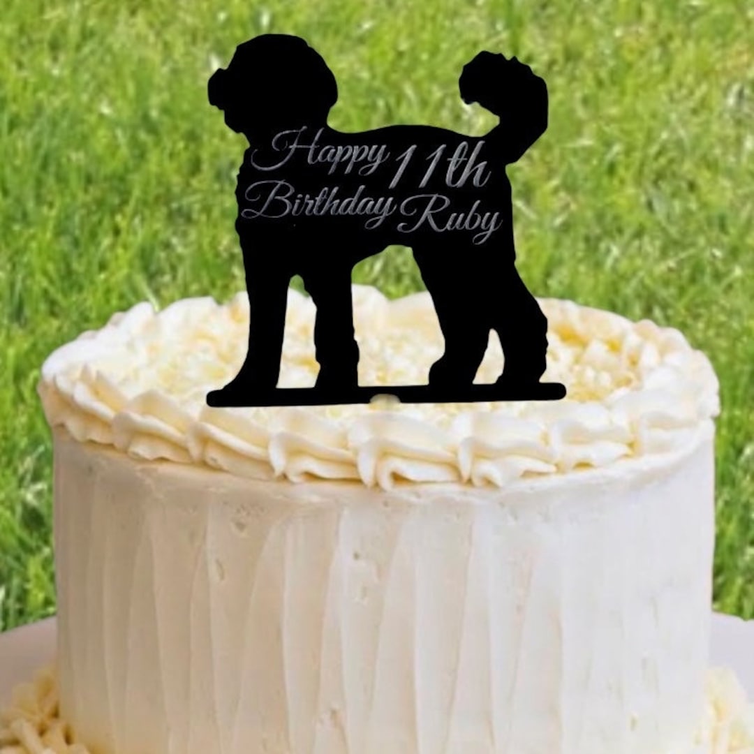 Cockapoo Shaped Cake Topper Made in Many Colours and Sizes Personalised ...