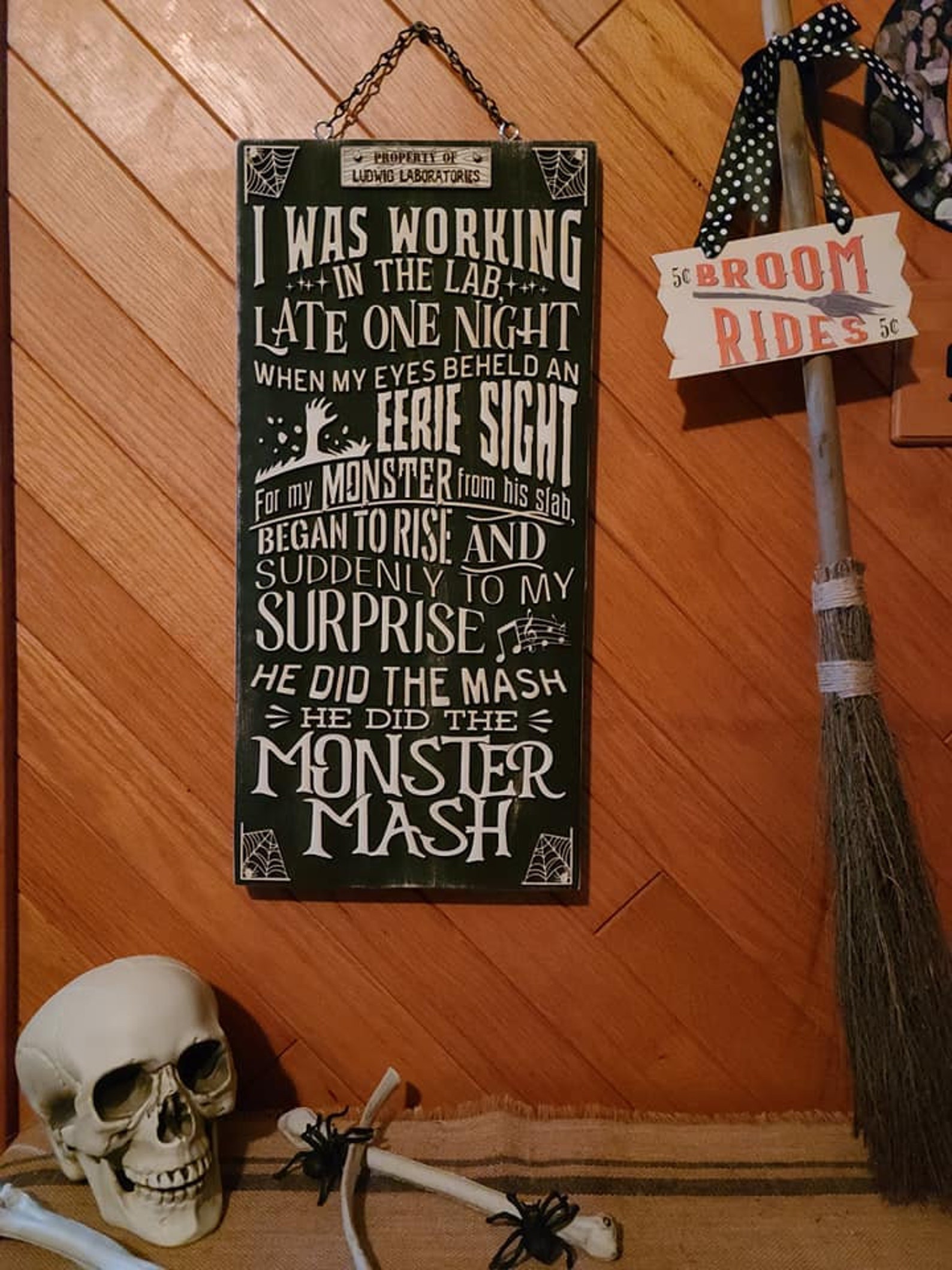 The Monster Mash Song Lyrics Personalized Wood Sign - Etsy