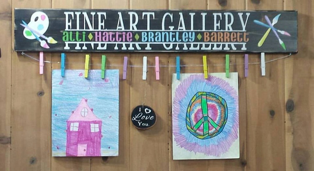 Fine Art Gallery, Children's, Art Display Board, Personalized, Art ...
