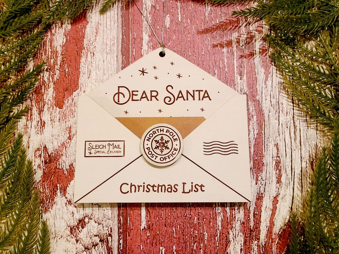 Christmas List, Dear Santa, Christmas Ornament, Children, Letter to ...
