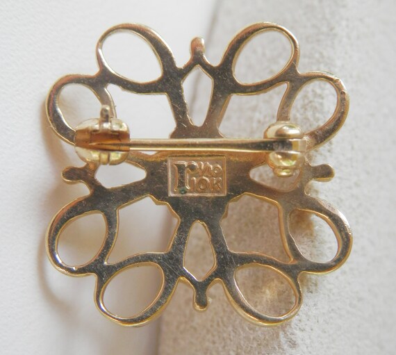 10K Gold Filled Vintage Ruby Pin - Gem