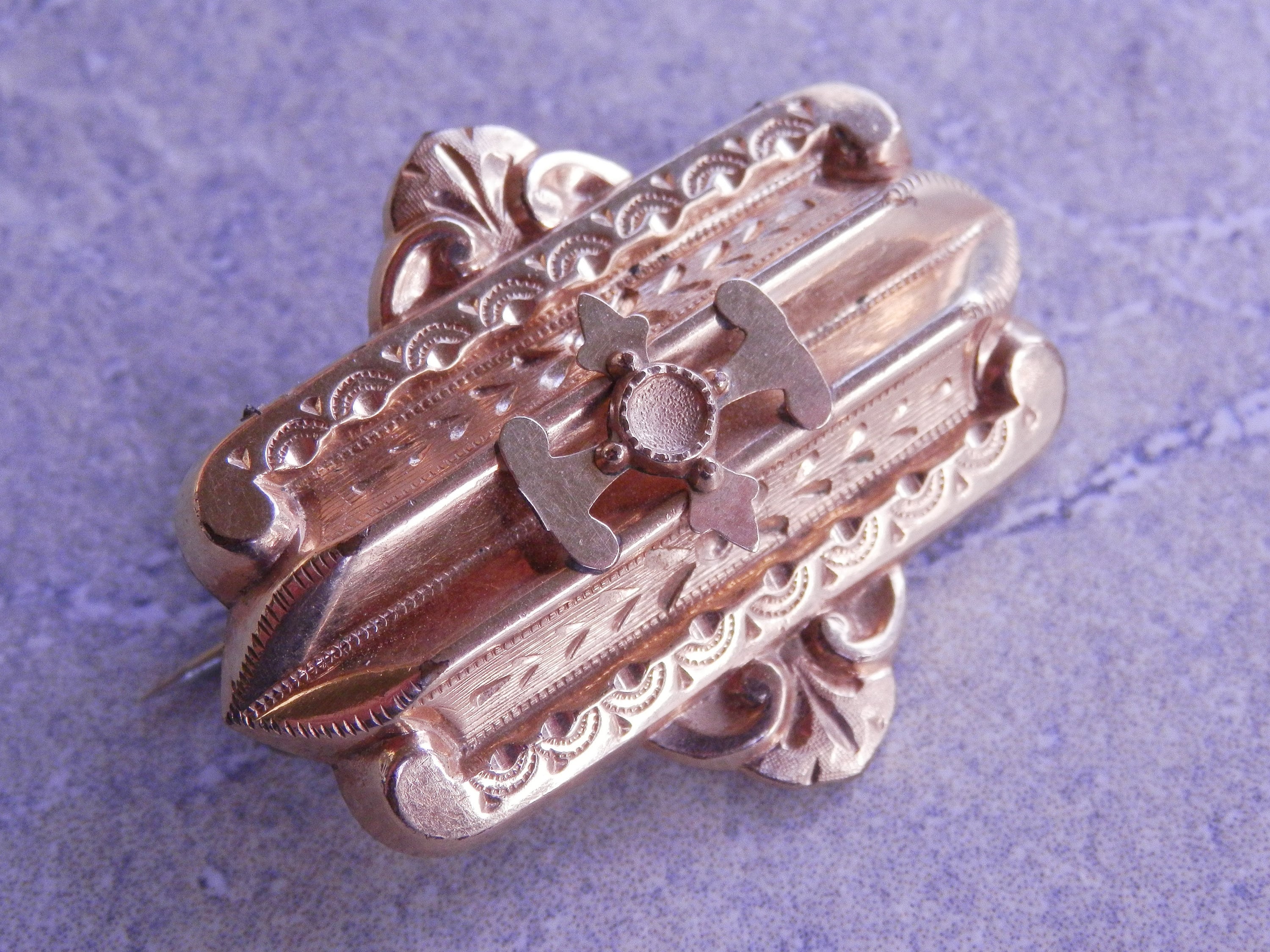 Antique Victorian Gold Filled Watch Pin - Etsy