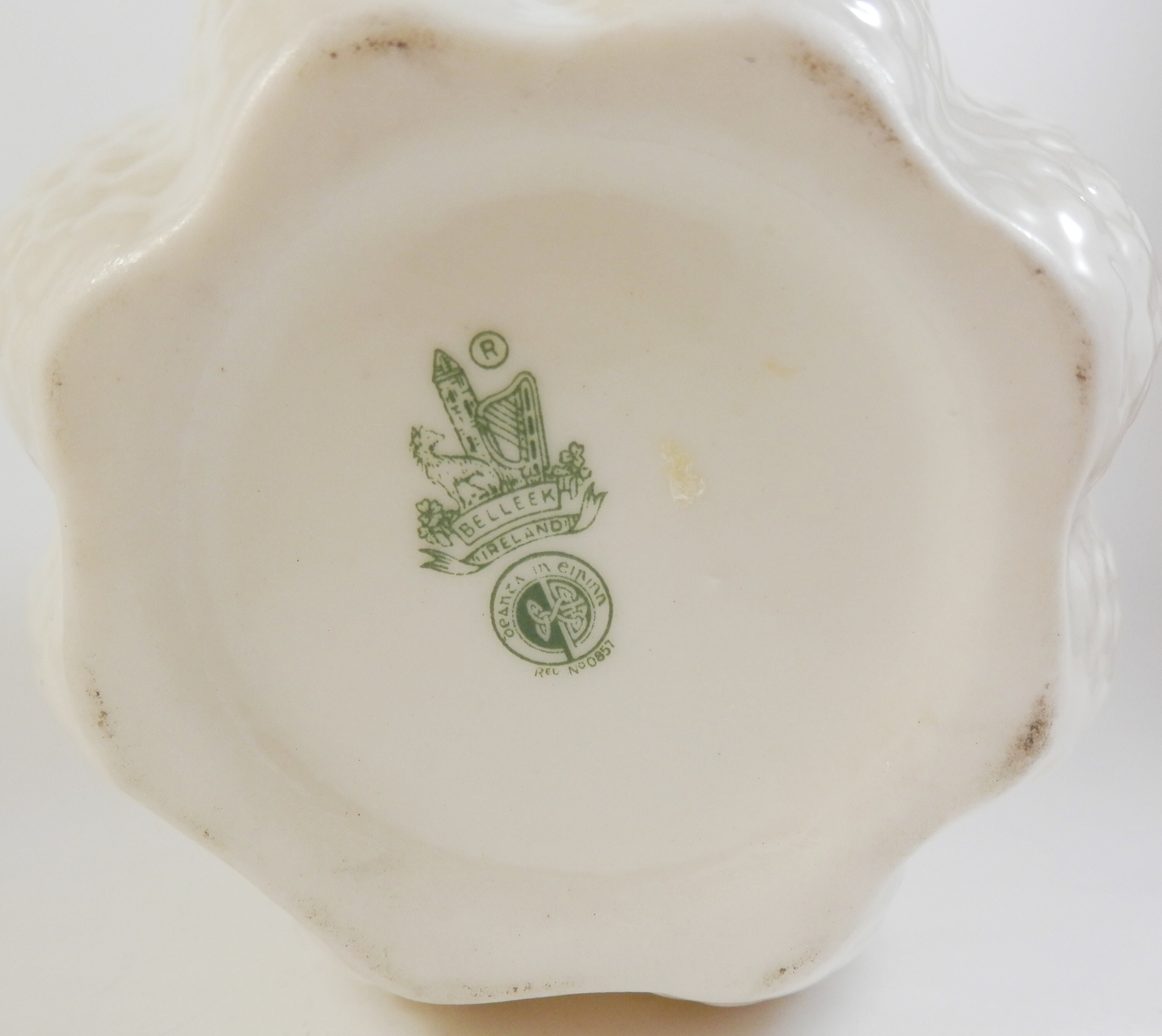 Belleek Flower Pot / Candle Holder Sixth Mark 1965-1980 - Etsy
