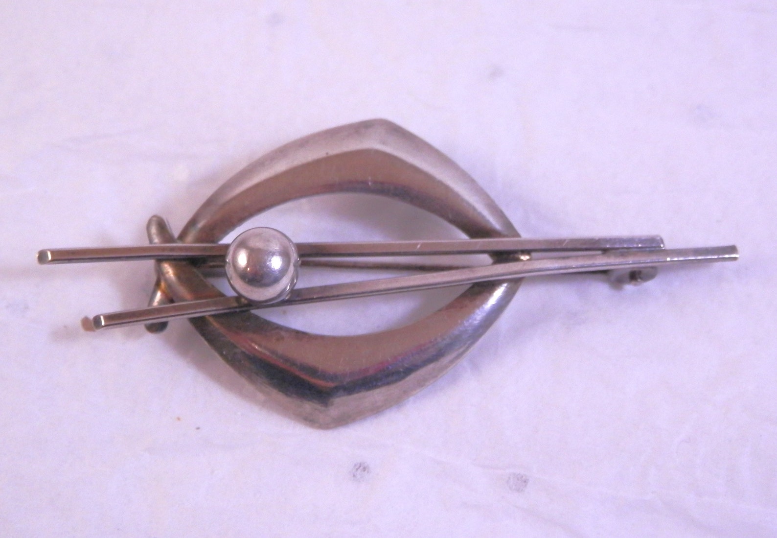 Retro Modern European 830 Silver Pin / Brooch - Etsy