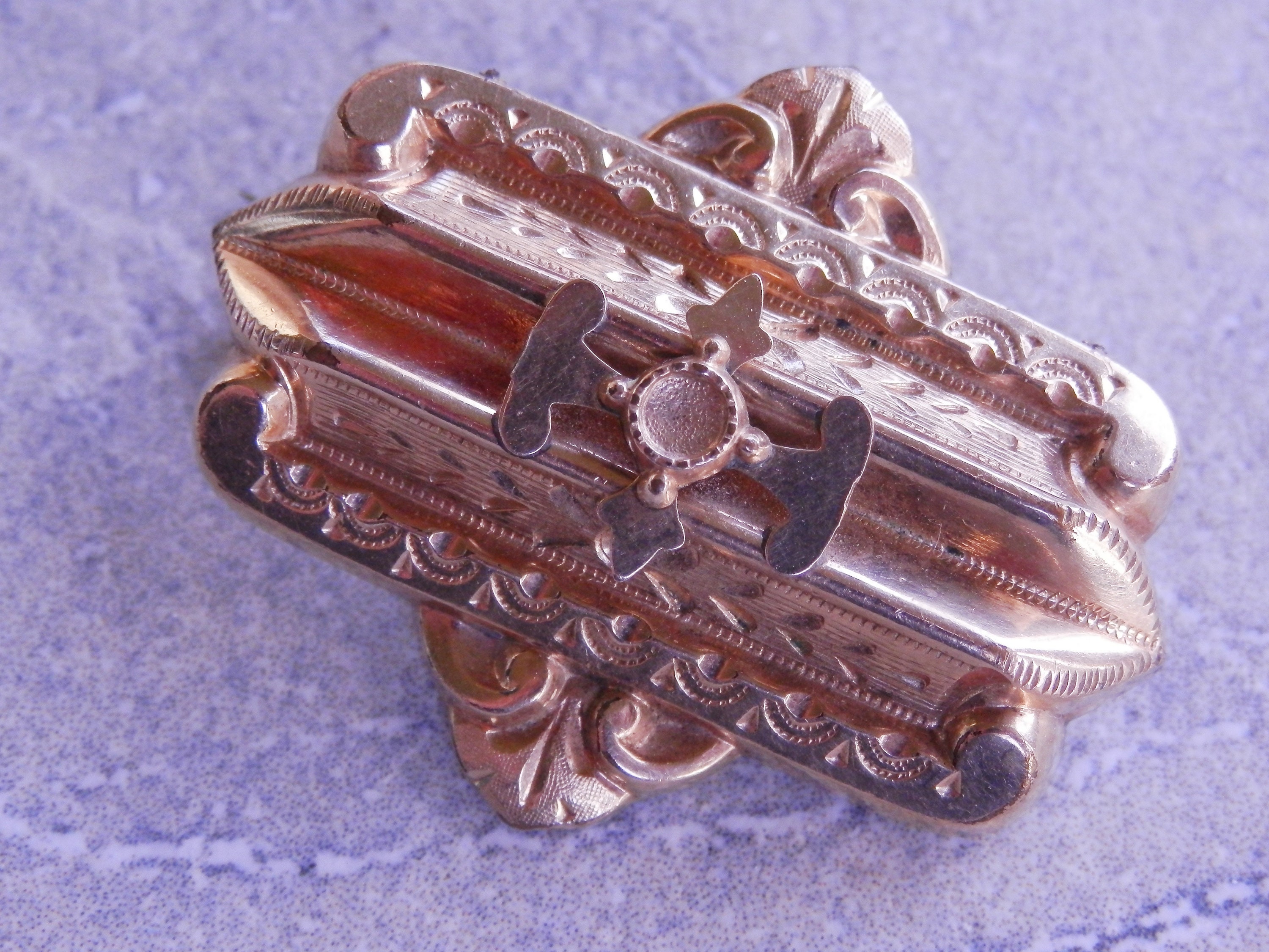 Antique Victorian Gold Filled Watch Pin - Etsy