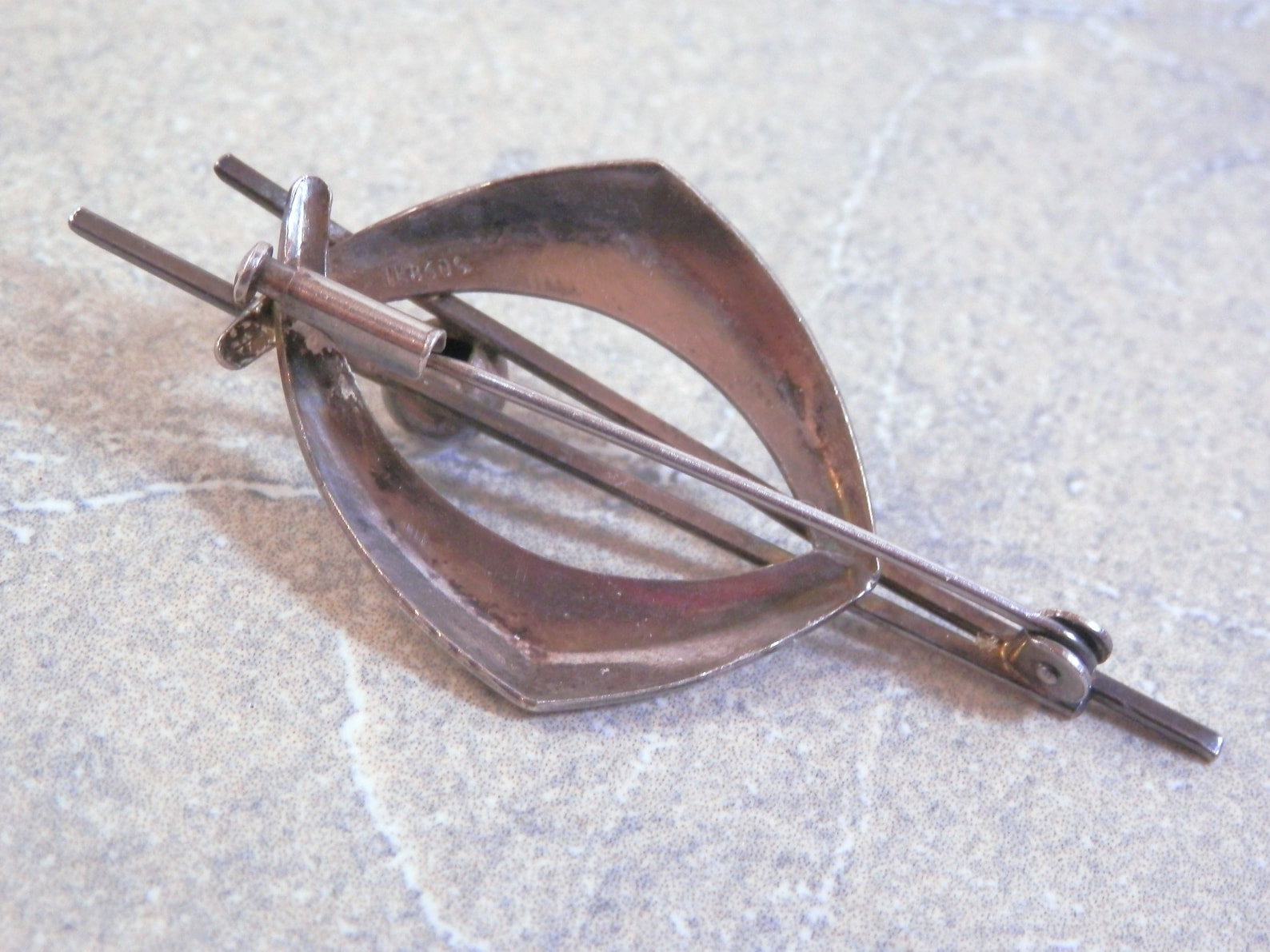 Retro Modern European 830 Silver Pin / Brooch - Etsy