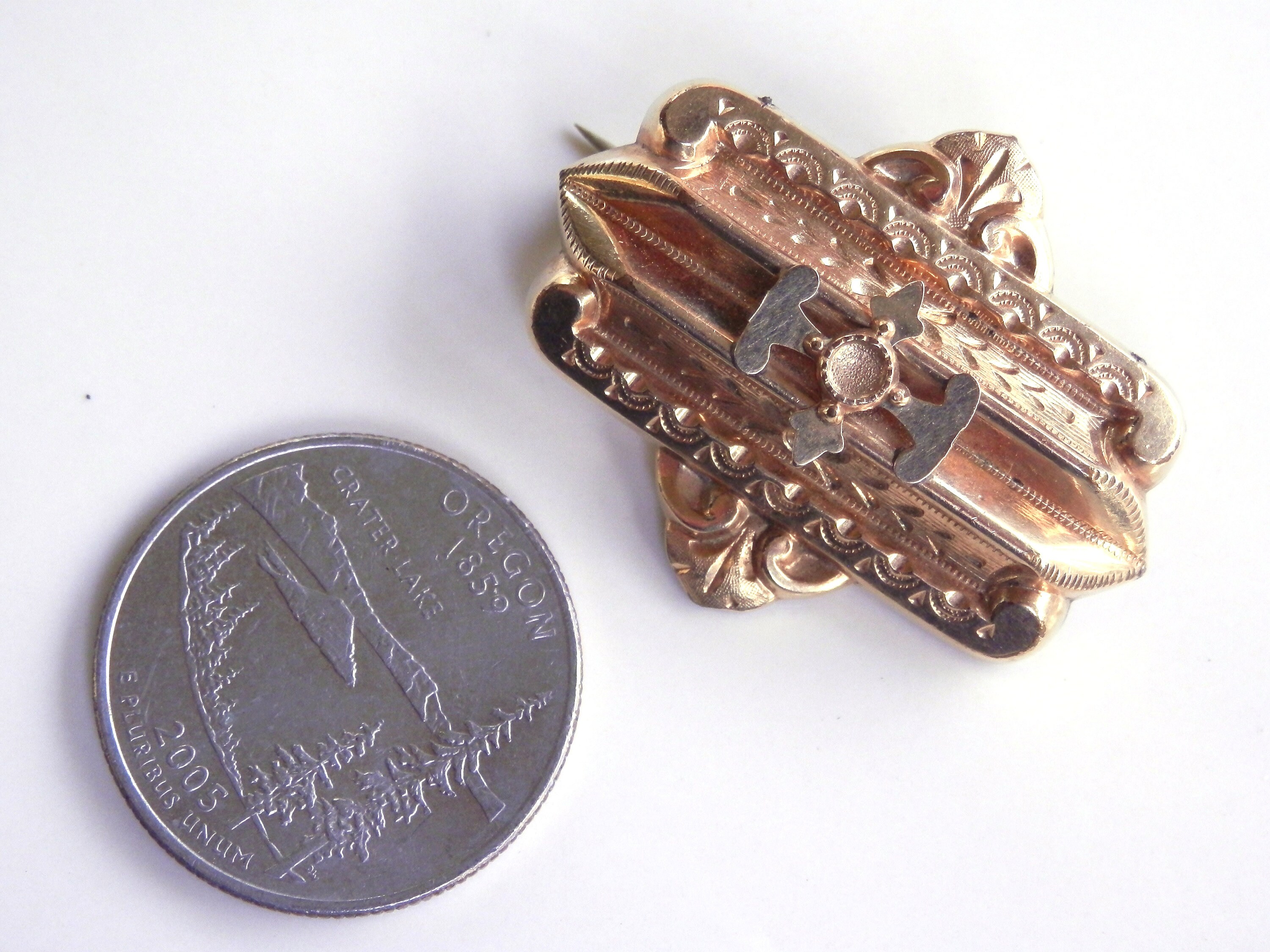 Antique Victorian Gold Filled Watch Pin - Etsy