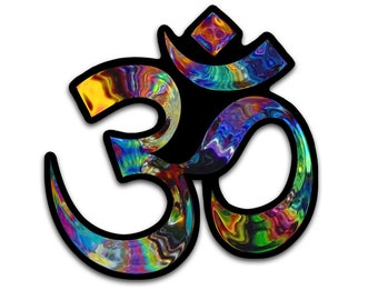 Om Die Cut Bumper Sticker - Etsy