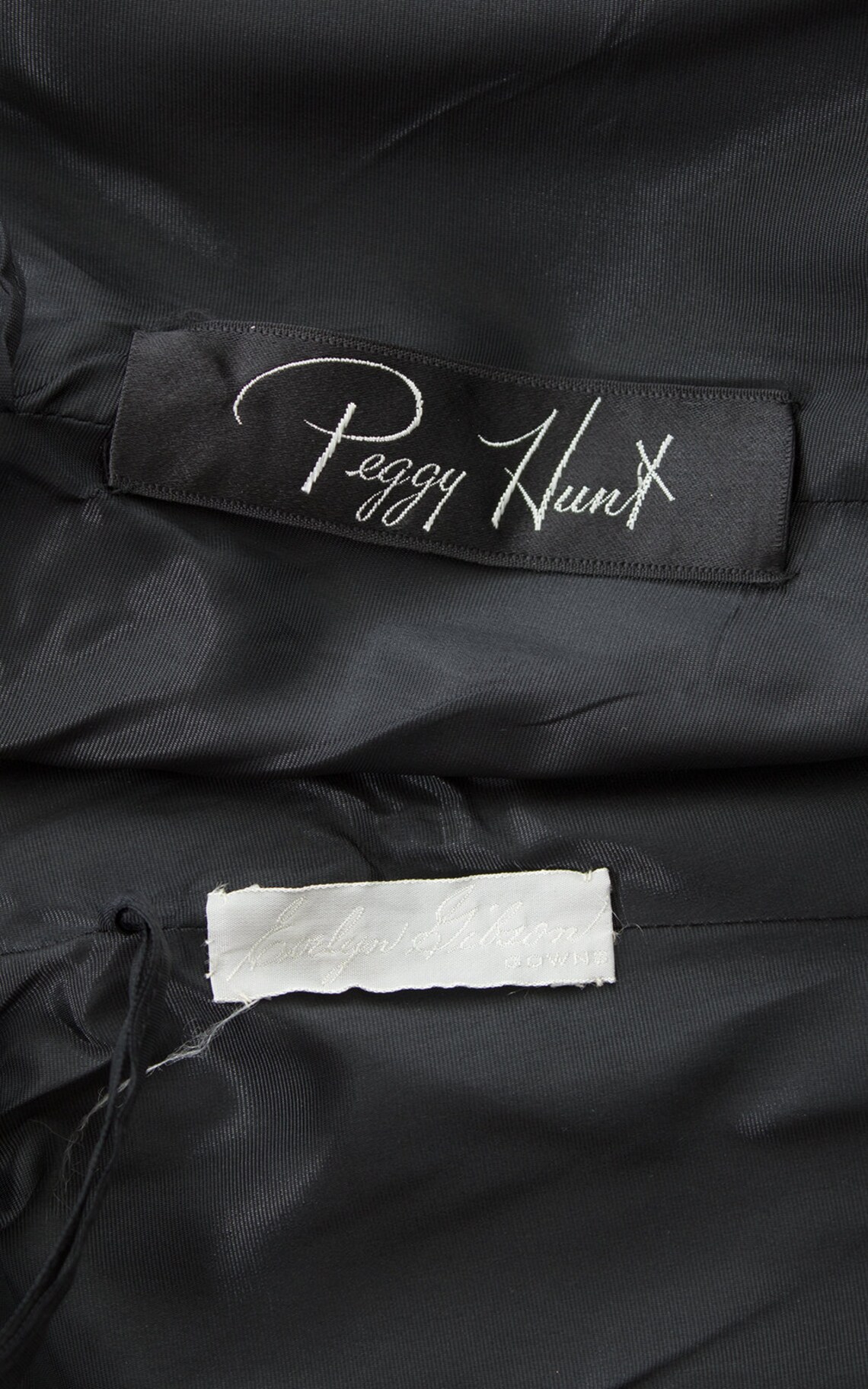 Vintage 1950s Dress | 50s PEGGY HUNT Silk Pink Rose Sequin Black Linen ...