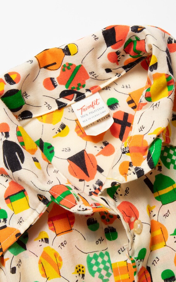 Vintage 1970s Bodysuit | 70s Novelty Print Horse Jock… - Gem