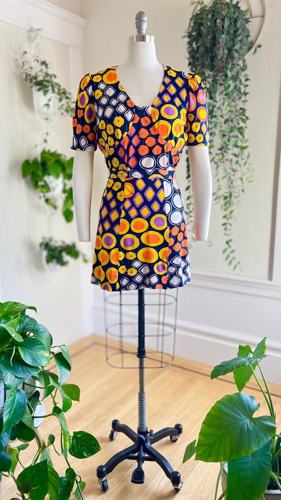 Vintage 1970s Matching Set | 70s Two Piece Geometric … - Gem