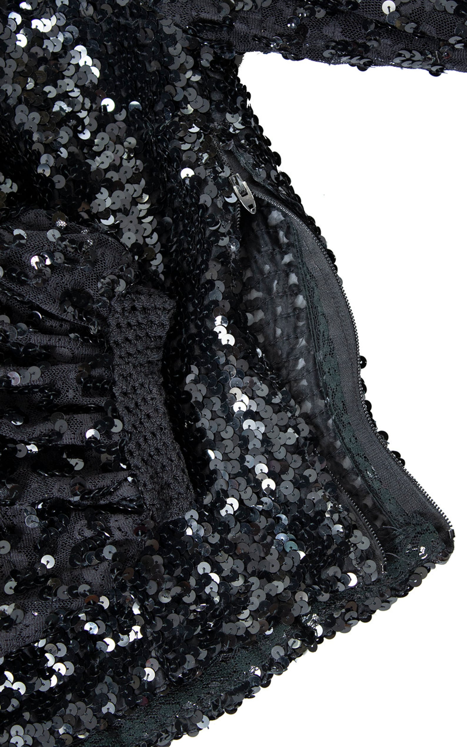Vintage 1970s 1980s Blouse | 70s 80s Black Sequin Knit Angora Balloon ...