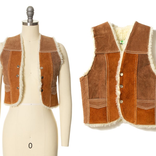 70s Leather Vest - Etsy