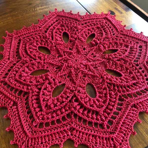 Red Doilies - Etsy