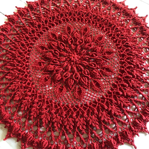 Red Doilies - Etsy