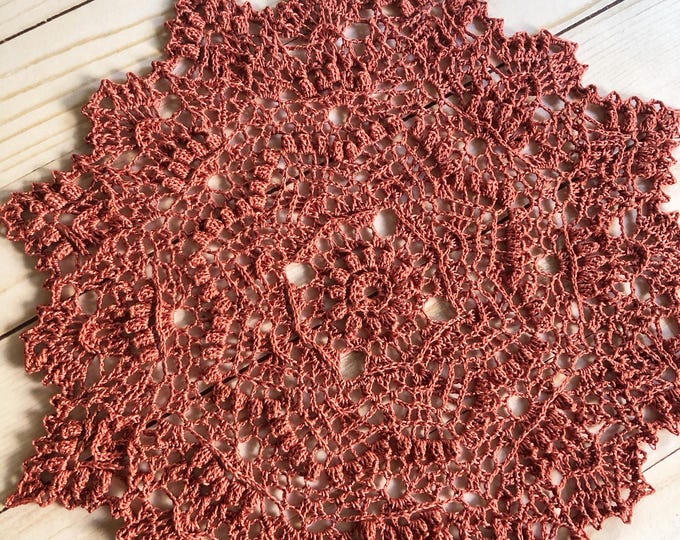 Small Tea Rose Doily, Hope Pattern, Handmade Crochet - Etsy