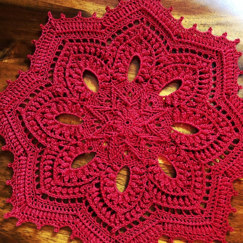 Red Doilies - Etsy
