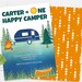One Happy Camper Camping Theme Boys First Birthday Party | Editable ...