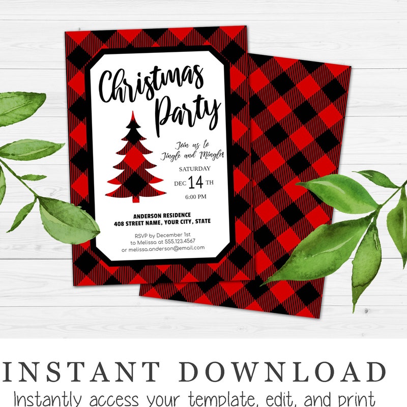 Red Buffalo Plaid Christmas - Etsy