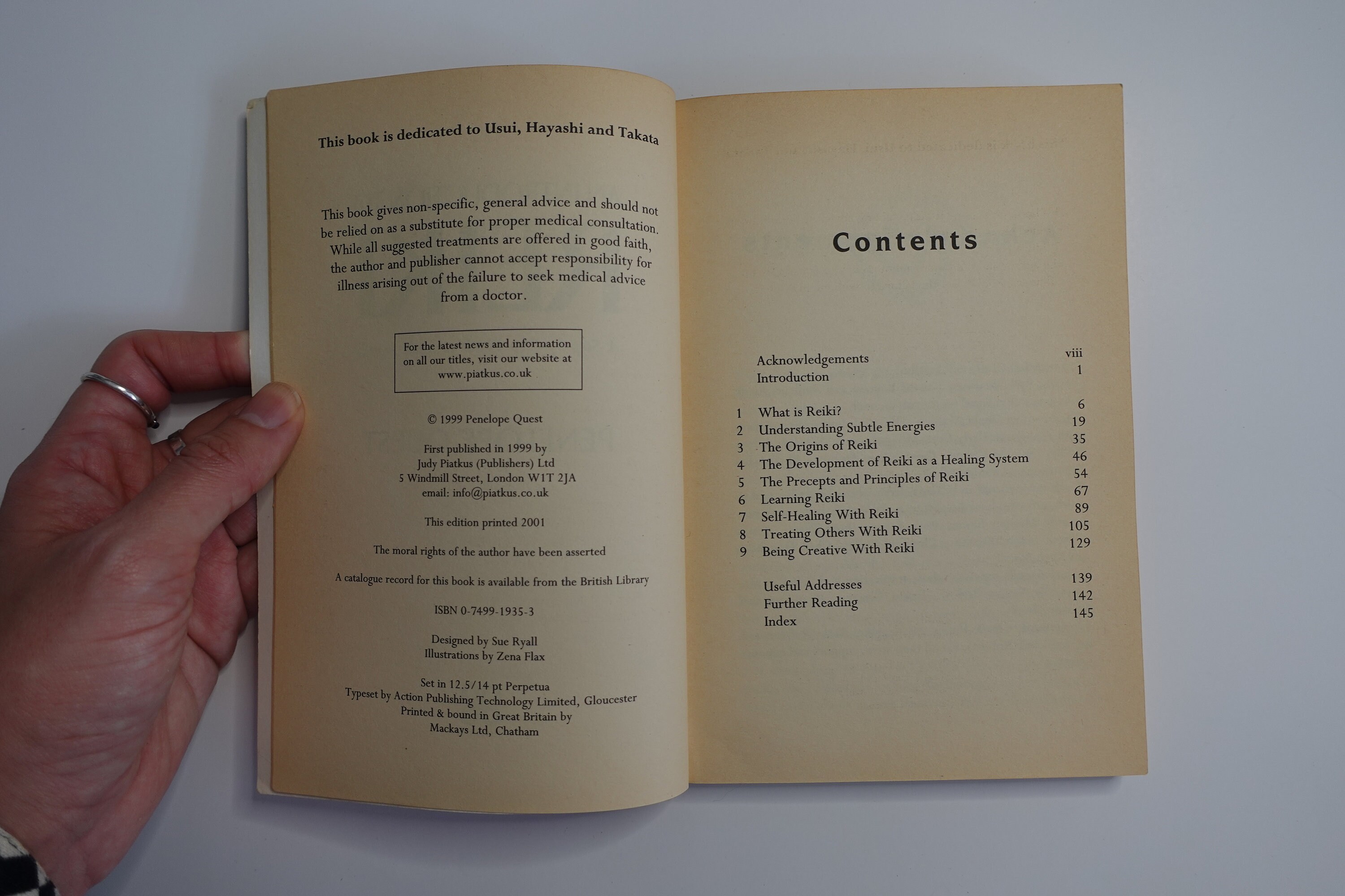 An Introduction to Reiki : A Step-by-step Guide to Reiki Practice Penelope Quest 2001 - Etsy