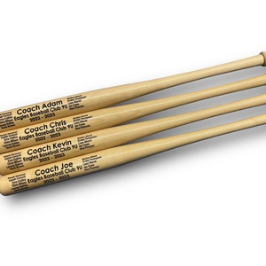 18" Trophy Bat Personalized Baseball Bat Custom Baseball Bat Engraved ...