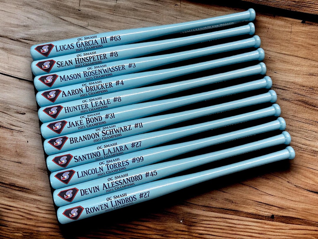 18" Trophy Bat Personalized Baseball Bat Custom Baseball Bat Engraved ...