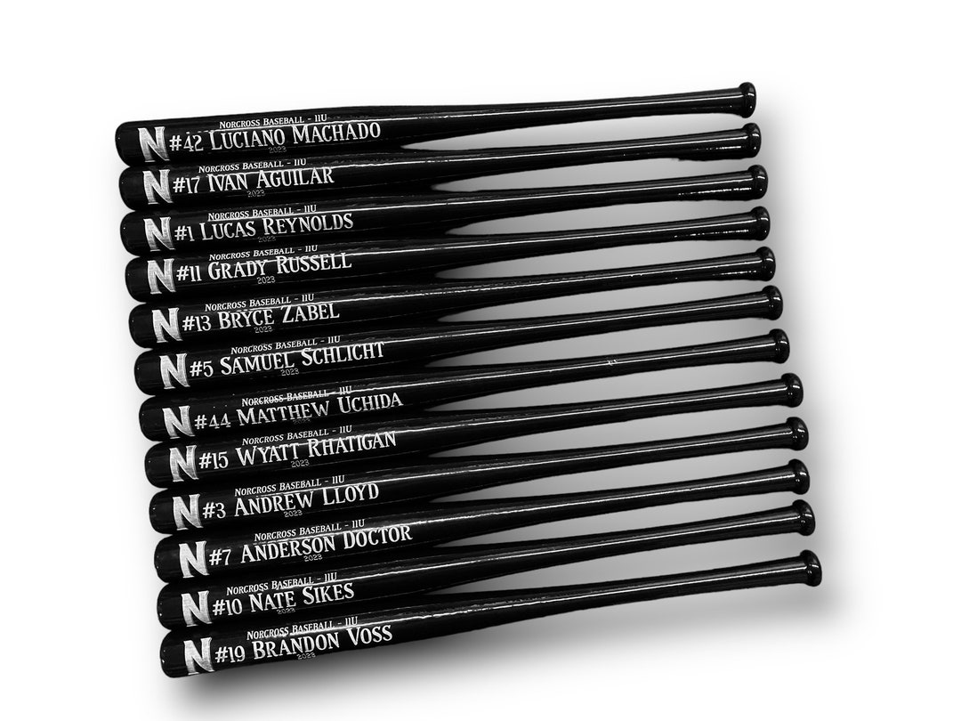 18" Trophy Bat Personalized Baseball Bat Custom Baseball Bat Engraved ...