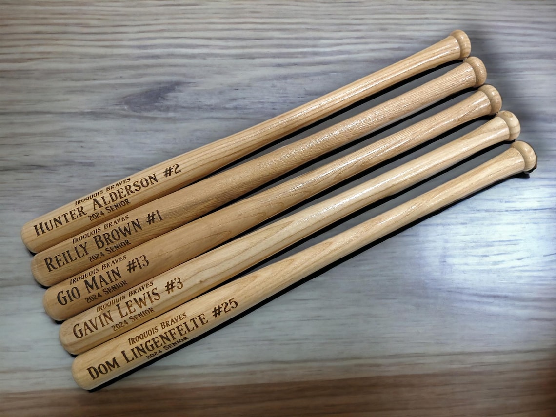 18" Personalized Baseball Bat Custom Baseball Bat Engraved Bat Engraved ...
