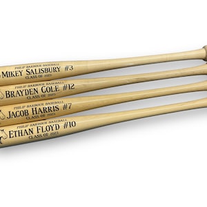 18" Trophy Bat Personalized Baseball Bat Custom Baseball Bat Engraved ...