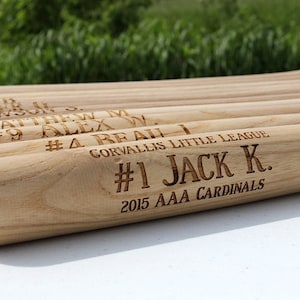 18" Trophy Bat Personalized Baseball Bat Custom Baseball Bat Engraved ...