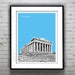 Athens Greece Poster Parthenon Art Print Item T5193 - Etsy