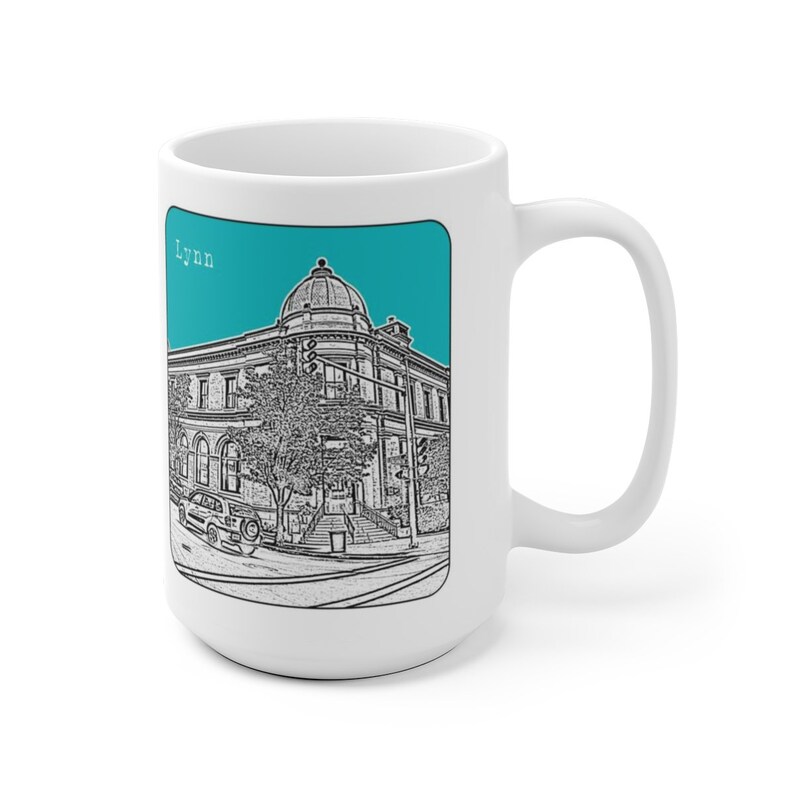 Lynn Massachusetts Coffee Mug MA Skyline Tea Cup Gift Version | Etsy