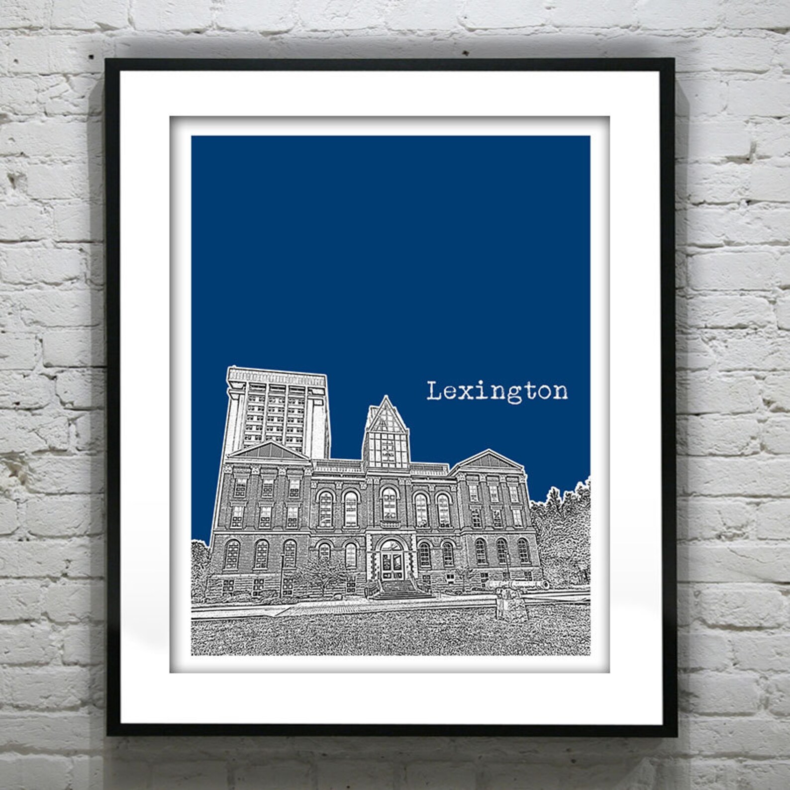 Lexington Kentucky Poster Print Art Skyline KY | Etsy