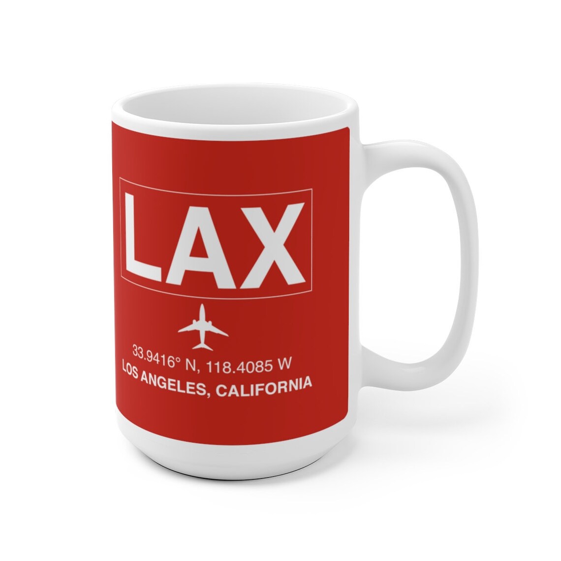 LAX Los Angeles International Airport Aviation Coffee Mug Cup - Etsy