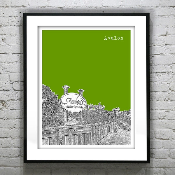Avalon New Jersey Poster - Etsy
