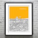 Denton Skyline Poster Art Print Texas TX Item T4300 - Etsy