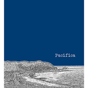 Pacifica Skyline Poster Print Art California CA Beach Item T4551 - Etsy