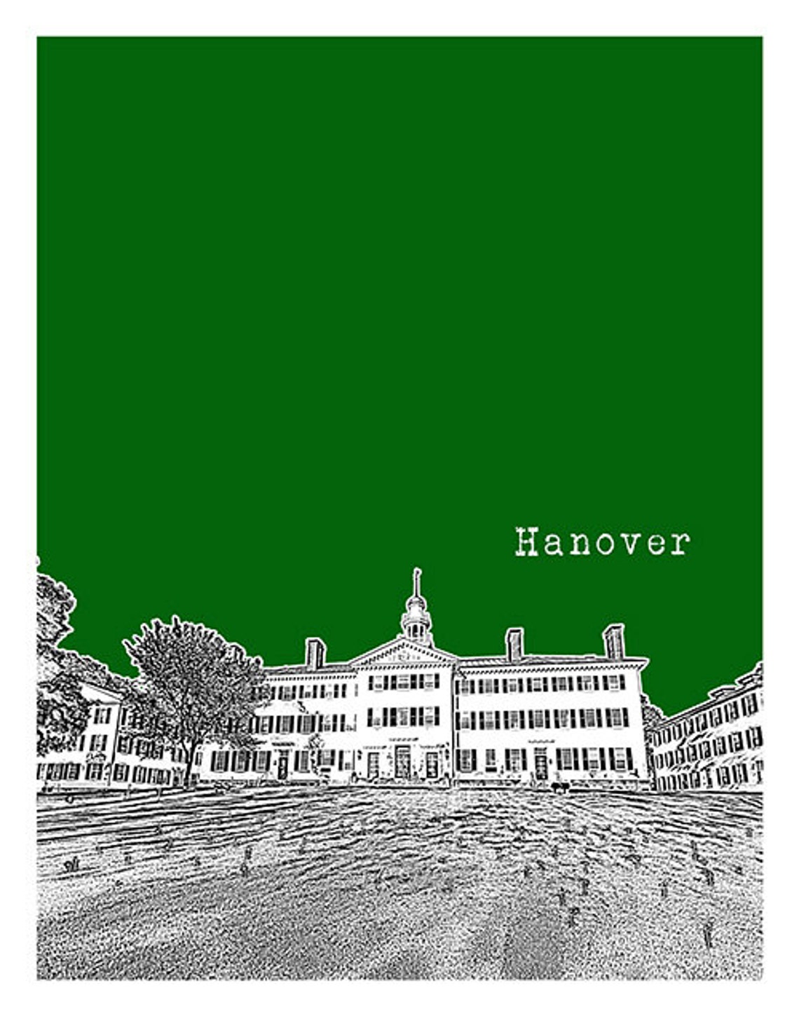 Hanover New Hampshire Poster Print Art Version 1 - Etsy