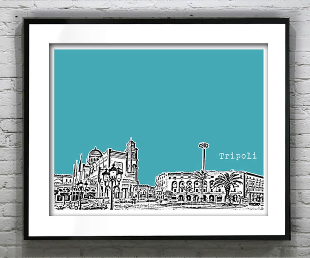 Tripoli Libya Poster Art Print City Skyline Algeria Square Item T4464 ...
