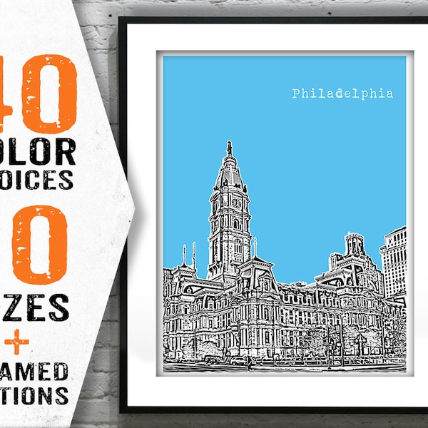 Philadelphia Poster - Etsy