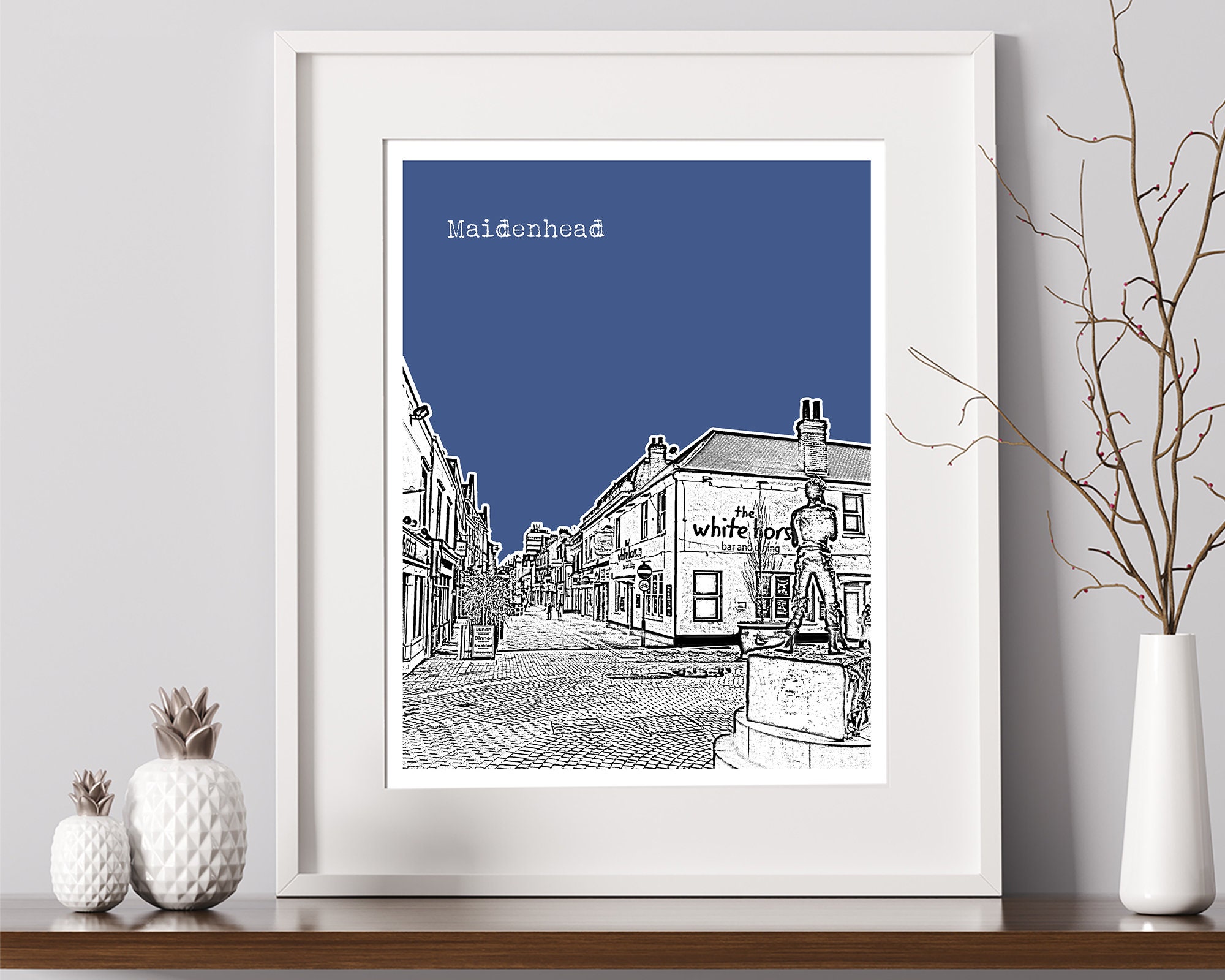 Maidenhead Berkshire Poster Art Print England UK Item T4061 | Etsy